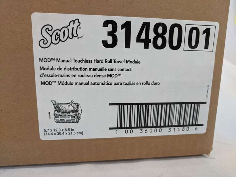 Lot of 12 Scott MOD Manual Touchless Hard Roll Towel Modules - Dutch Goat