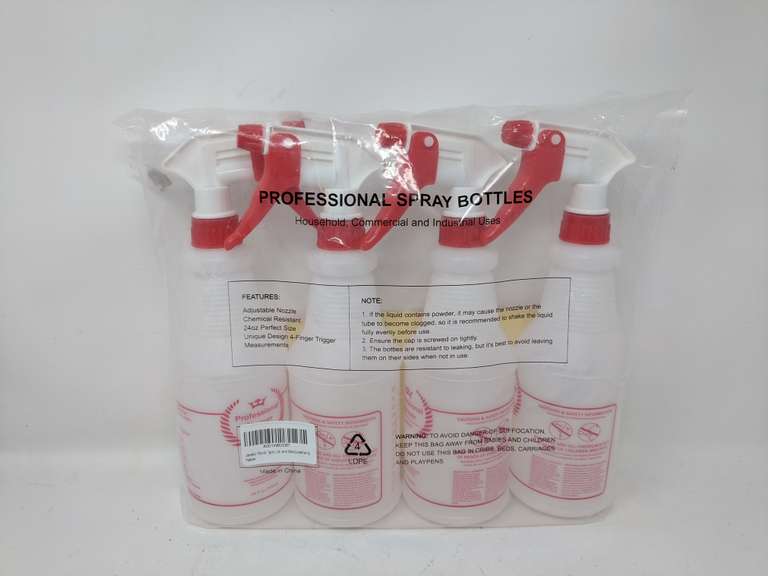 Lot of 4 Professional Spray Bottles - 24 oz Bottles - Dutch Goat