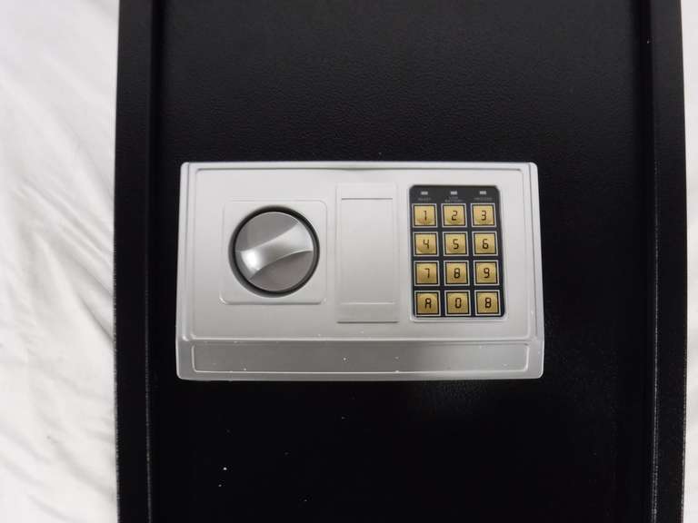 Intelligent Electronic Safe With Number Keypad, Black Metal, 35 x 50 CM ...