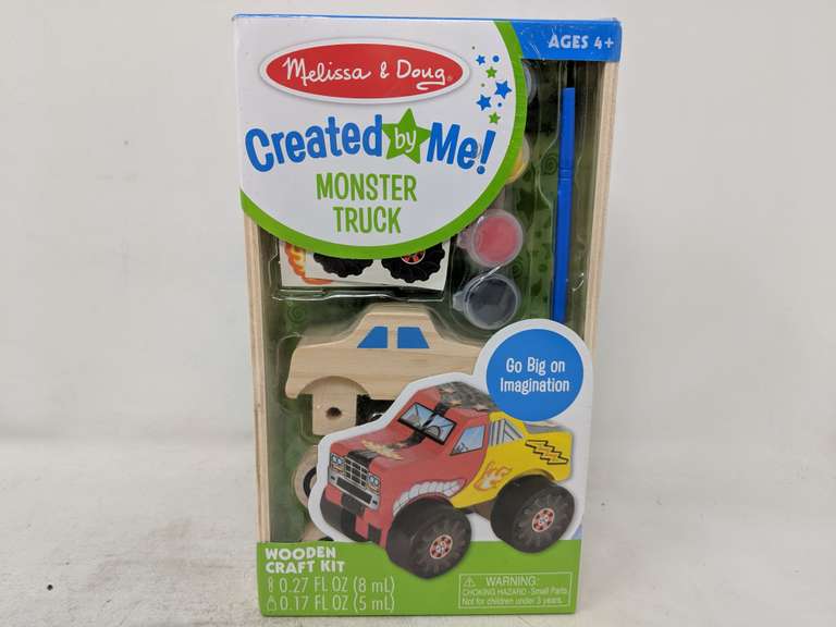 Assortment of 10 Melissa & Doug Created By Me Wooden Craft Kit- Train ...