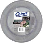 Assortment Of Chinet Cut Crystal Plastic Plates: 3 Packs Of Chinet Cut ...