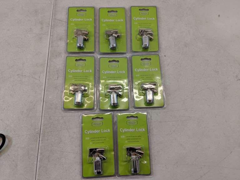 Lot of 8 Extra Space Storage Cylinder Lock - Dutch Goat