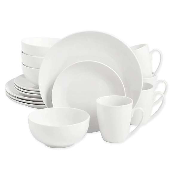 Salt Porcelian Dinnerware Set - 16 Pieces - Dutch Goat