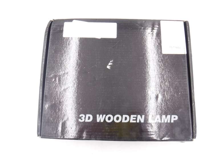 3D Wooden Lamp, Wolf Howling at the Moon - Dutch Goat