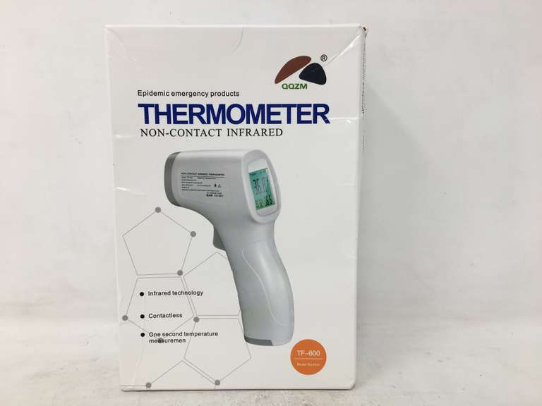 Non-Contact Infrared Thermometer (TF-600) - Batteries Not Included ...