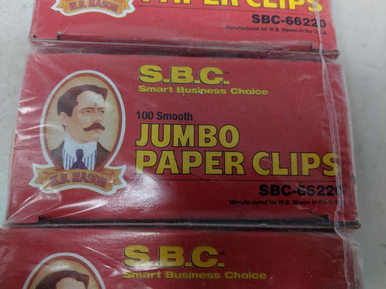 Case of 10 Smart Business Choice Jumbo Paper Clips - 100 Paper Clips in ...