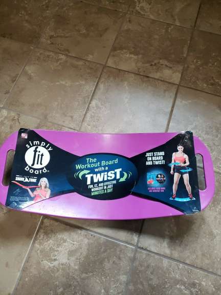 Simply Fit Board as Seen on TV Twist ABS Legs Exercise Purple Guide ...