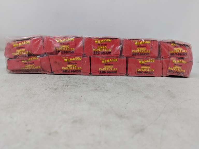 Case of 10 Smart Business Choice Jumbo Paper Clips - 100 Paper Clips in ...