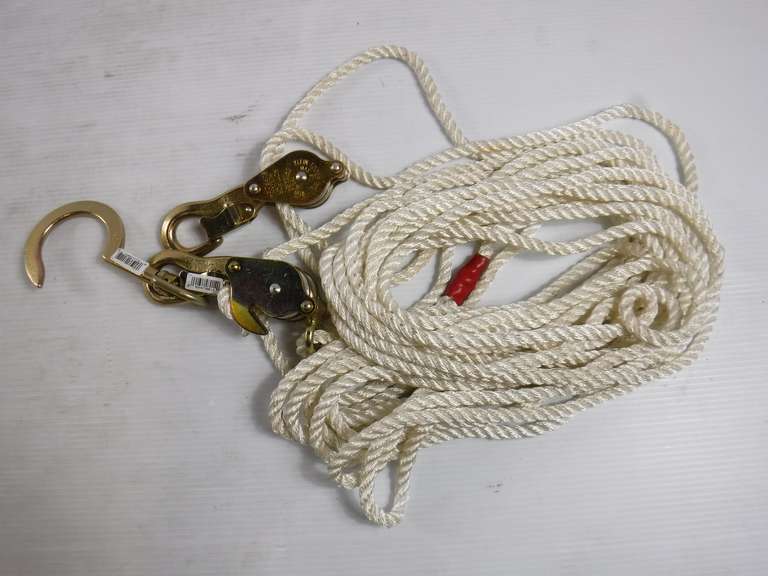Klein Tools Blocks and Pulley Type Tackle Hoist Rope, Fibrous, 12FT ...