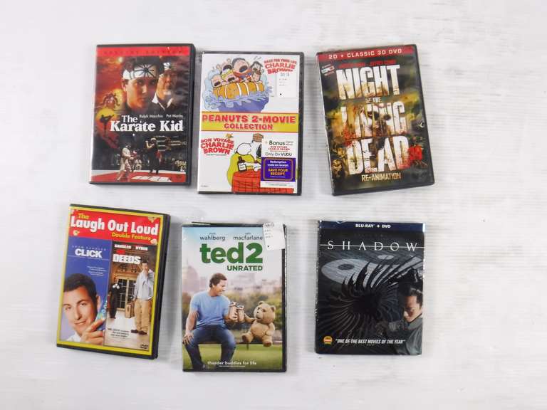 Assortment Of Movies, 'The Karate Kid', Peanuts 2 Movie Collection ...