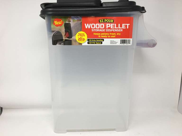 Lot of 2 EZ Pour Wood Pellet Storage Dispenser - Dutch Goat