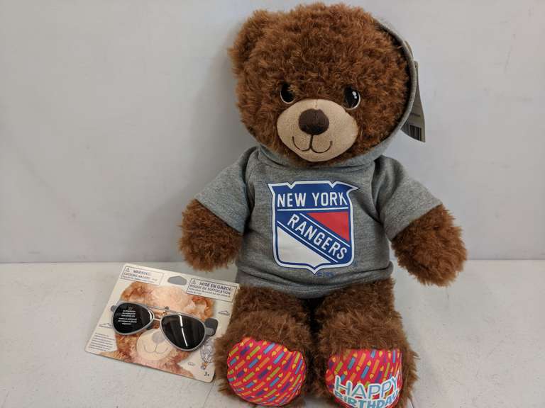 Build-A-Bear Brown Bear - New York Rangers Shirt and Sunglasses - Dutch ...