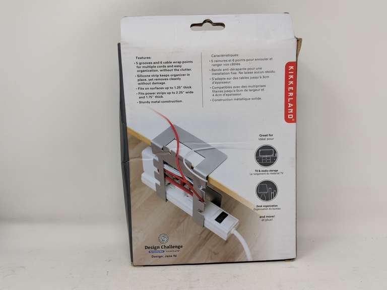 Lot of 2 Cable Loft Hanging Metal Power Strip & Cable Organizer - Dutch ...