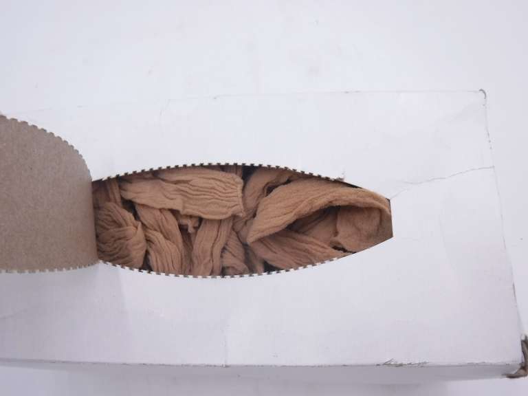 8" X 4" Box Of Disposable Nylon Socks, Tan - Dutch Goat