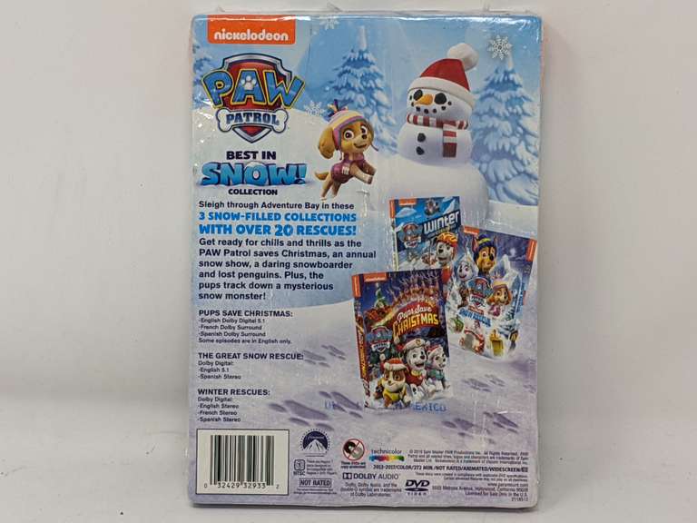 Nickelodeon Paw Patrol Best In Snow Collection- 3 DVD Collection - Dutch Goat