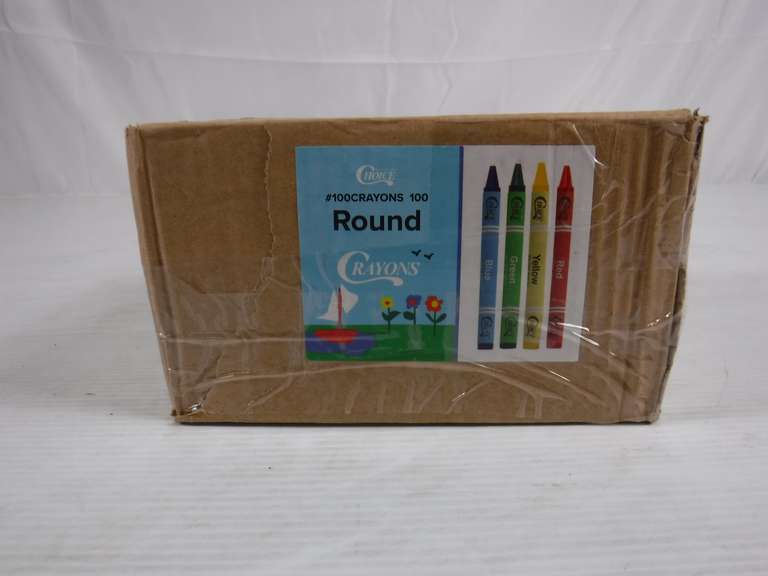 Lot Of 100 Choice Boxes Of Crayons, 4 Colors Per Box, Red, Blue, Green ...