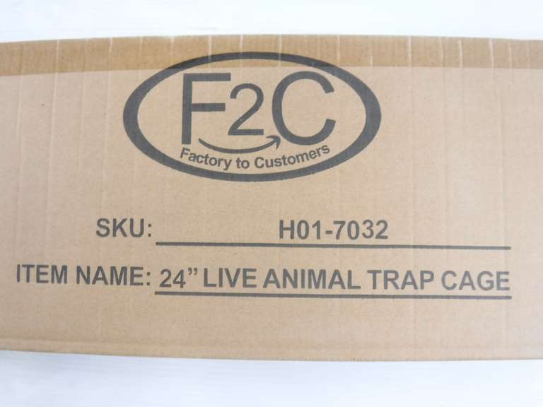 Humane Animal Trap 24'' Steel Cage For Small Animals - Dutch Goat