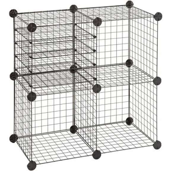 Safco Wire Cubes Shelving Unit- Black - Dutch Goat