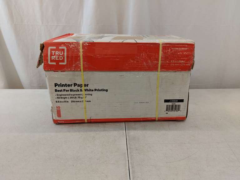 Tru Red Printer Paper 10 Reams 500 Per Pack 5000 Sheets Total Tru Red Printer Paper 10 Reams 500 Per Pack 5000 Sheets Total