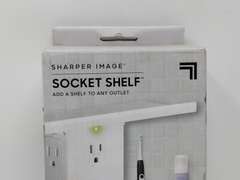 Sharper Image Socket Shelf - Surge Protection, 6 Outlets, 2 USB Ports ...