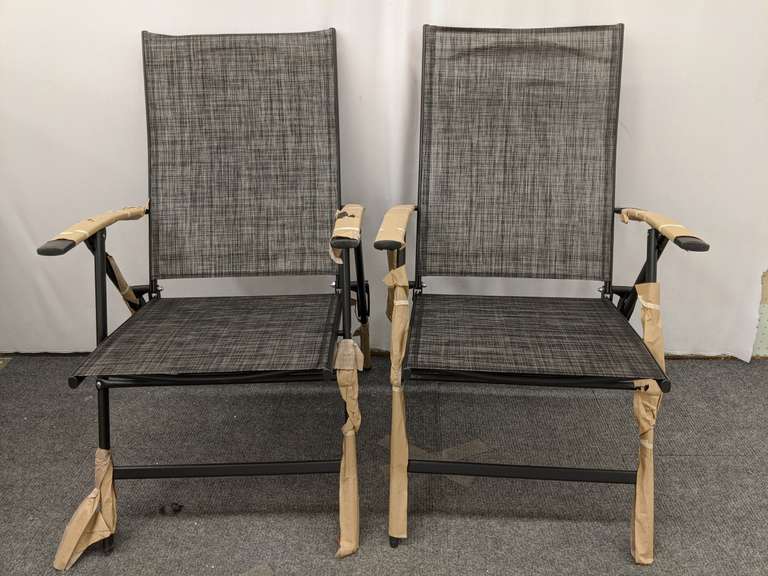 Set of 2 Outdoor Patio Folding Chairs - Dutch Goat