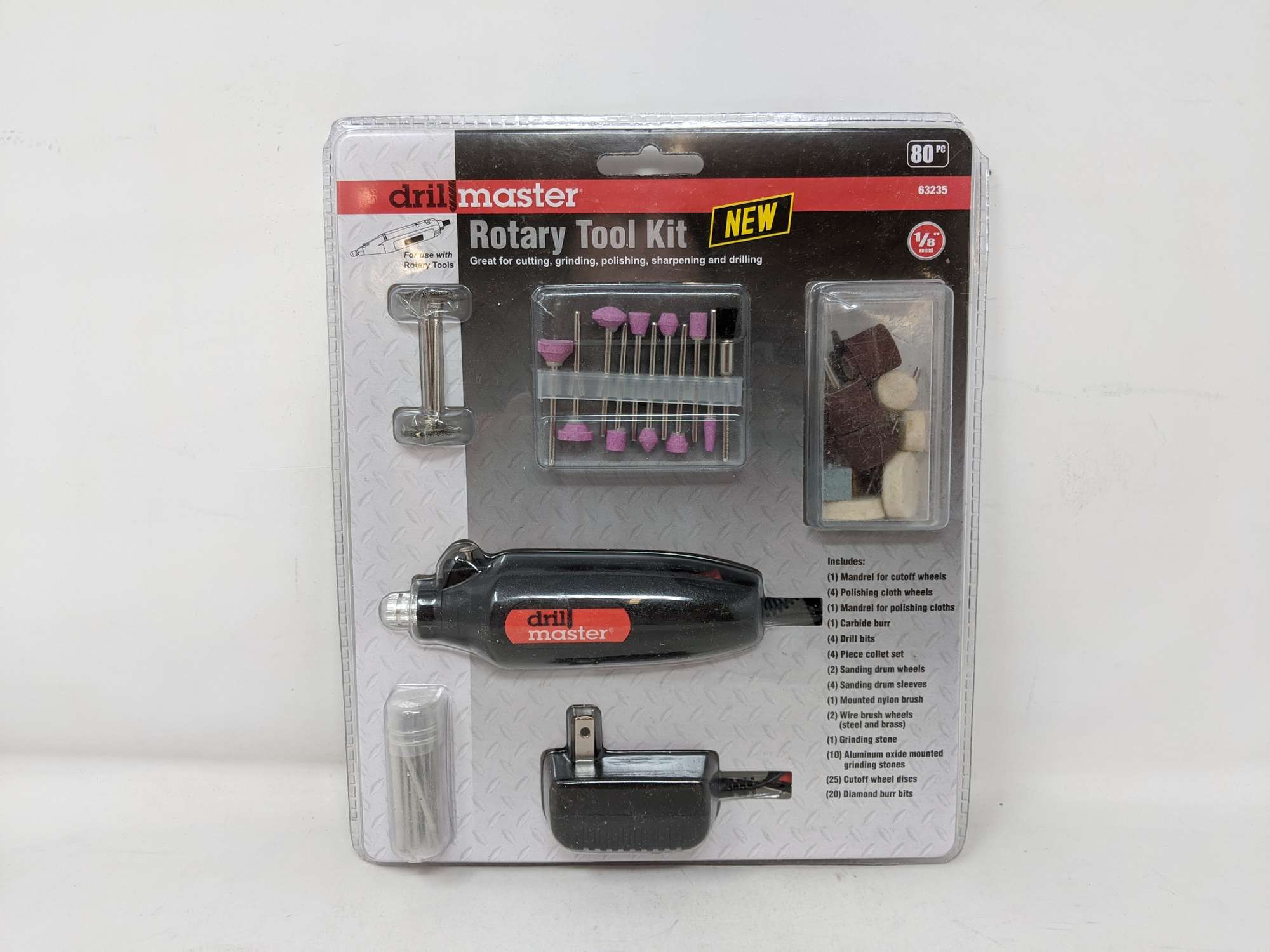 Drill master rotary tool kit 80 pc store