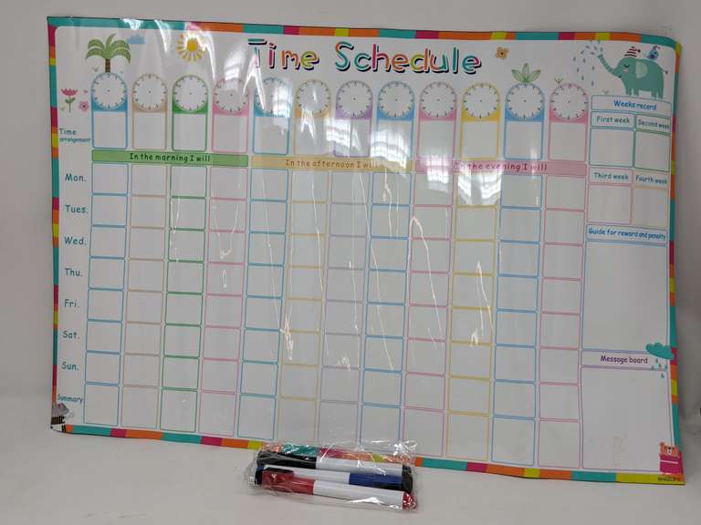 Magnetic Time Schedule Calendar - Dutch Goat