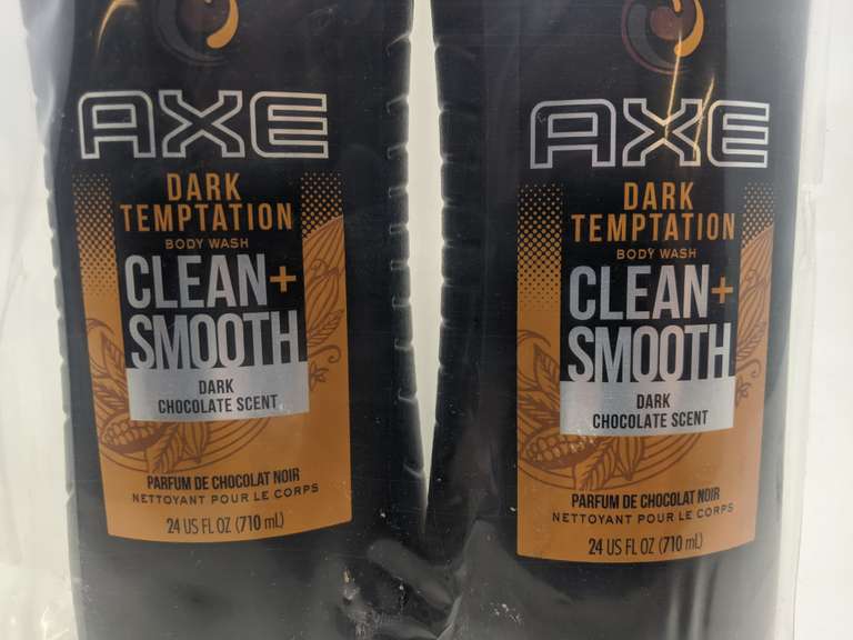 Lot of 2 Axe Dark Temptation Body Wash - Dark Chocolate Scent - Dutch Goat