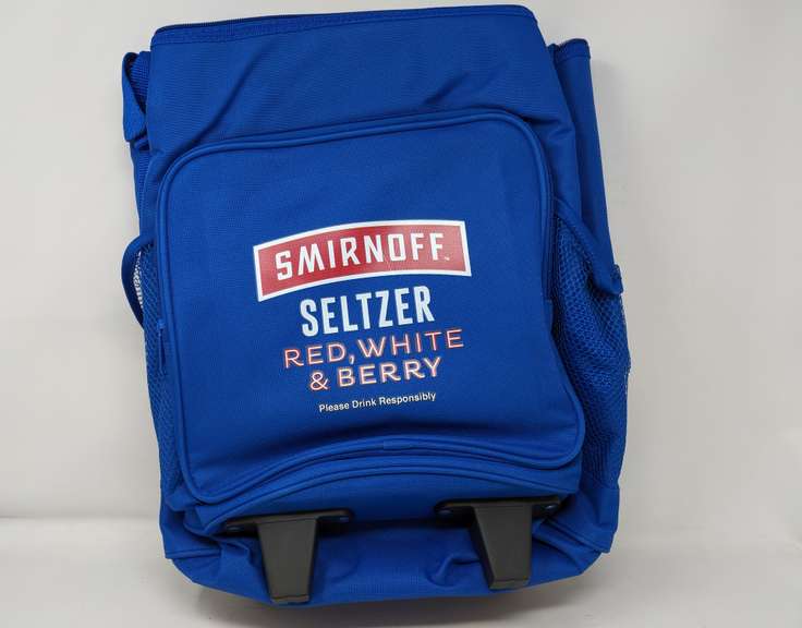 Smirnoff Seltzer Red, White & Berry Cooler Bag With Wheels - Dutch Goat