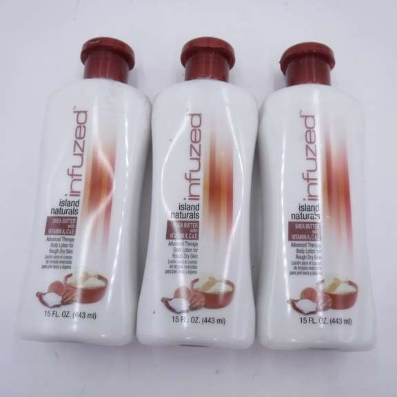 Lot Of 3 Infuzed Island Naturals Shea Butter With Vitamin A, C, & E ...