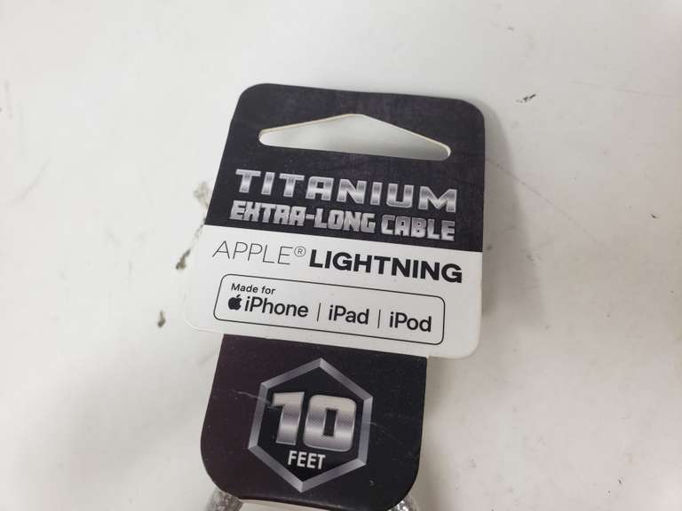 Lot of 2 Titanium Extra Long Cable - Made For iPhone, iPad, iPod ...