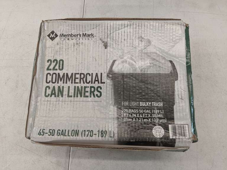 220 Members Mark Commercial Can Liners - Dutch Goat