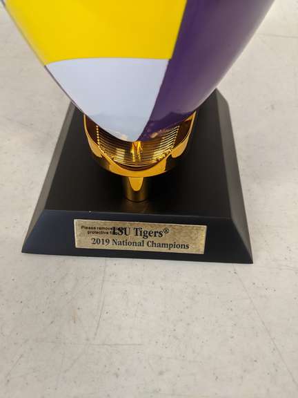 LSU Tigers 2019 National Champions Ceramic Football - Dutch Goat