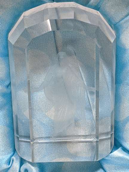 Jesus Christ Laser Engraved Small Glass Statue, about 2.5" tall - Dutch ...