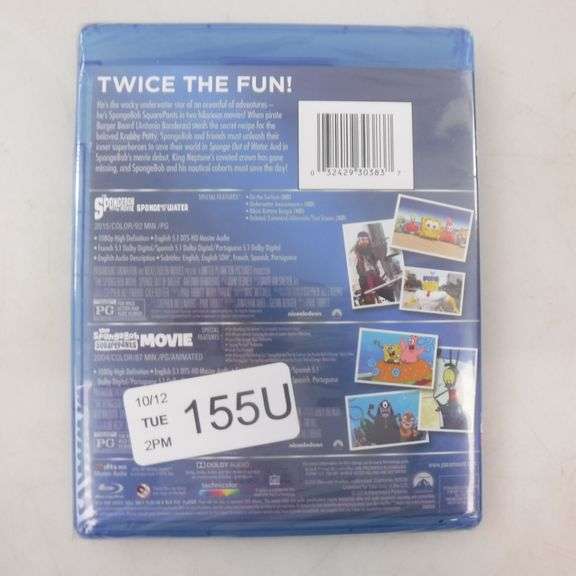2-Movie Collection: The Spongebob Movie: Sponge Out Of Water (Blu-Ray ...