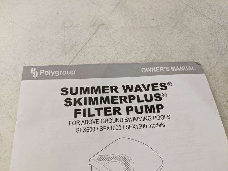 Polygroup Summer Waves 1500-Gallon Skimmer Plus Filter Pump - Dutch Goat