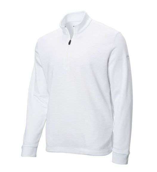 Callaway Bright White Half Zip Up Pullover Men's XL - Dutch Goat