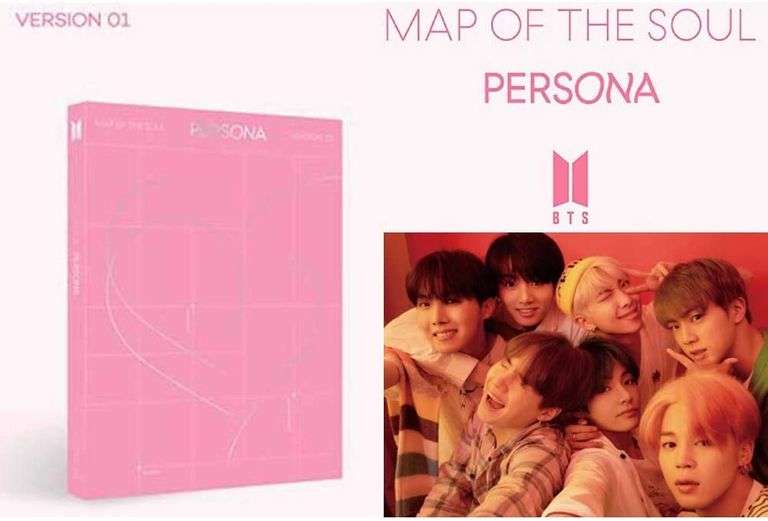 BTS Map Of the Soul Persona Version 1 - CD, Poster, Photobook, Photo ...