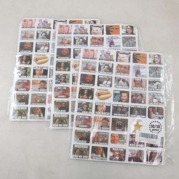 Lot Of 3: Meme Stickers/Meme Reward Stickers - Great For Hydroflasks ...