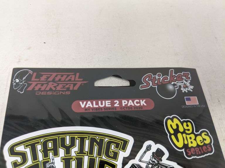 Lot of 15 Lethal Threat Designs Sticker Pack - Dutch Goat