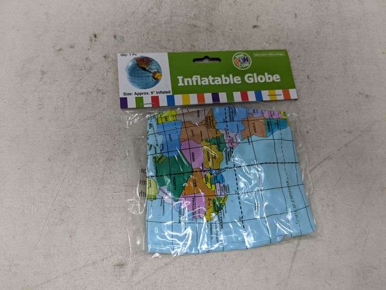 Lot of 7 More Fun for Less Inflatable Globe - about 9" inflated - Dutch ...