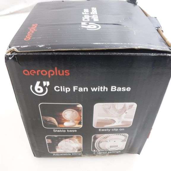 Aeroplus 6" Clip Fan With Base - 2 Speed, Easy Assembly, Adjustable ...