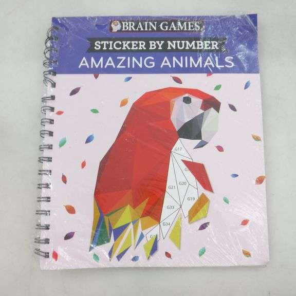 Brain Games Stickers By Numbers Amazing Animals - Dutch Goat