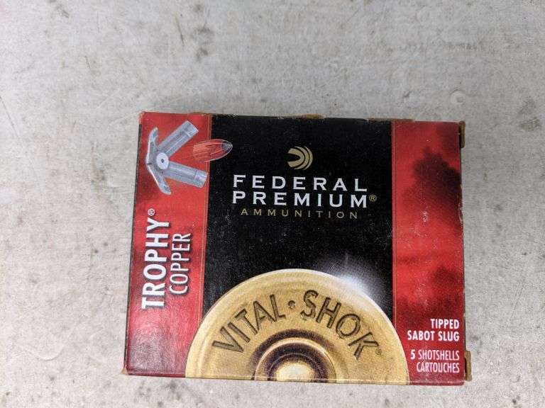 Federal Premium Trophy Copper Tipped Sabot Slug 20GA 2.75in 275 Grain ...