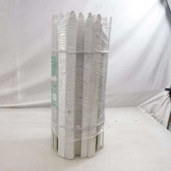 Greenes 15' x 2' White Pine Spaced Picket Garden Woven Wire Rolled ...