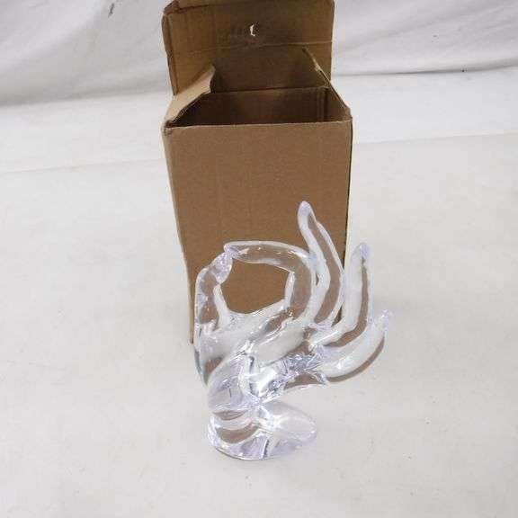 Clear Plastic Hand Gesture Mannequin Jewelry Display 6" Tall - Dutch Goat