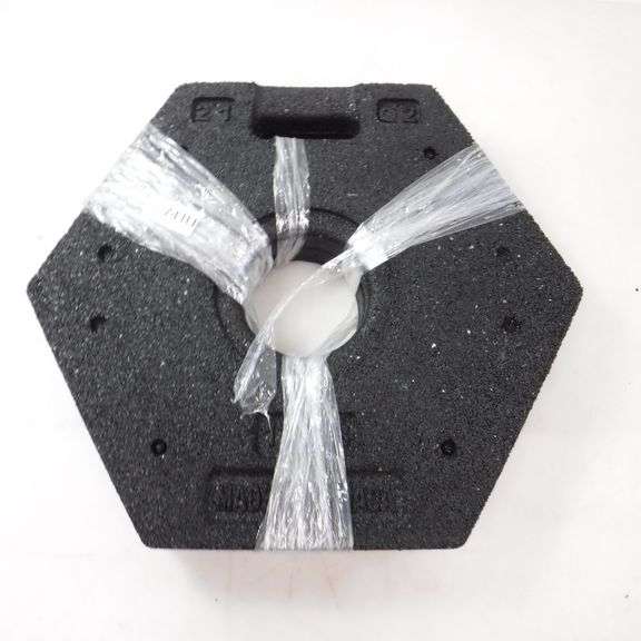 Lot Of 2 : Cortina Safety Products Hexagon Rubber Cone Base - Dutch Goat