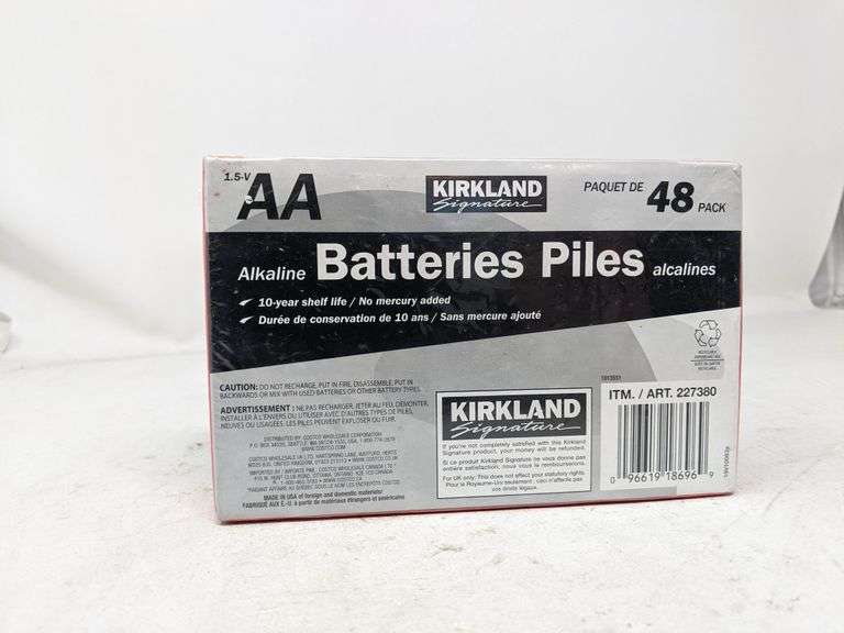 Kirkland Signature Alkaline Batteries Pack - 48 Pack, AA - Dutch Goat
