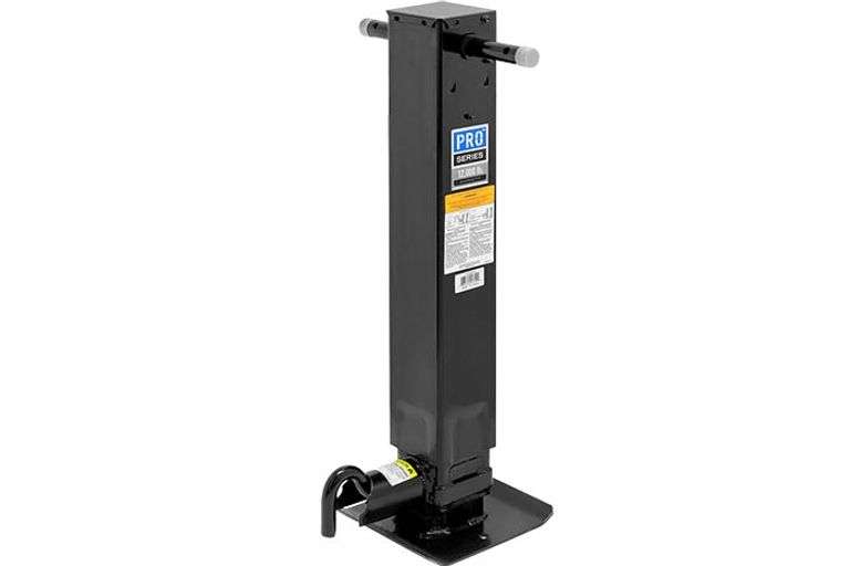 Pro Series 10,000 lb Drop Leg Trailer Jack With Spring Return - Heavy ...