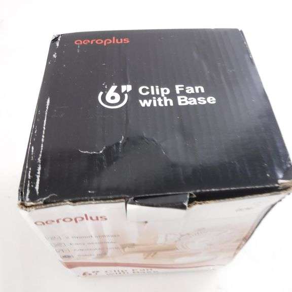 Aeroplus 6" Clip Fan With Base - 2 Speed, Easy Assembly, Adjustable ...